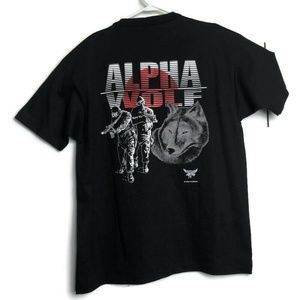 Cotton Deluxe | Shirts | Vintage Alpha Wolf Single Stitch Made Usa T ...